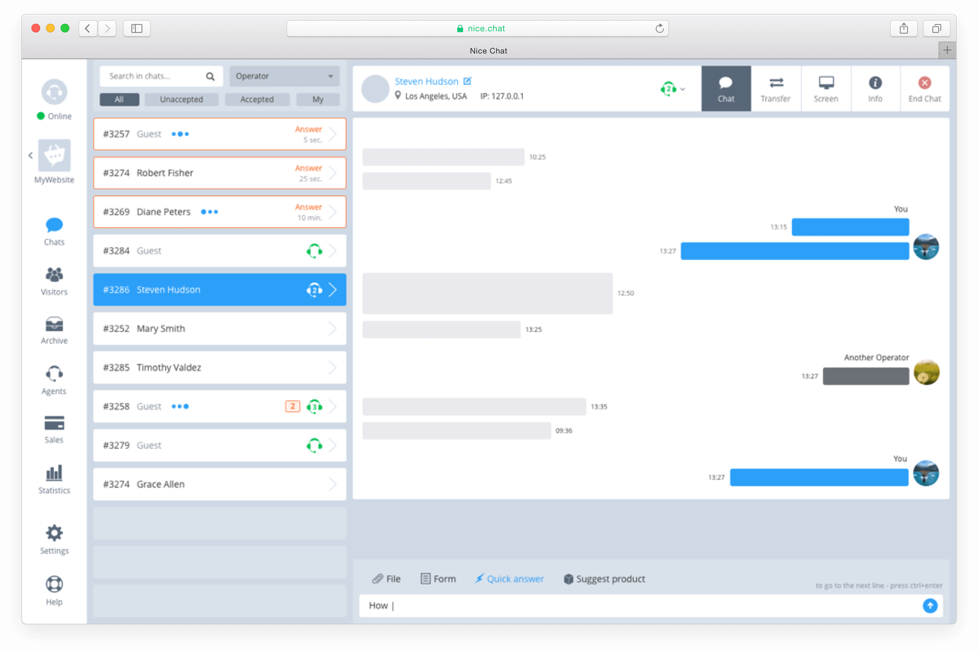 Nice Chat — онлайн-чат для интернет-магазинов