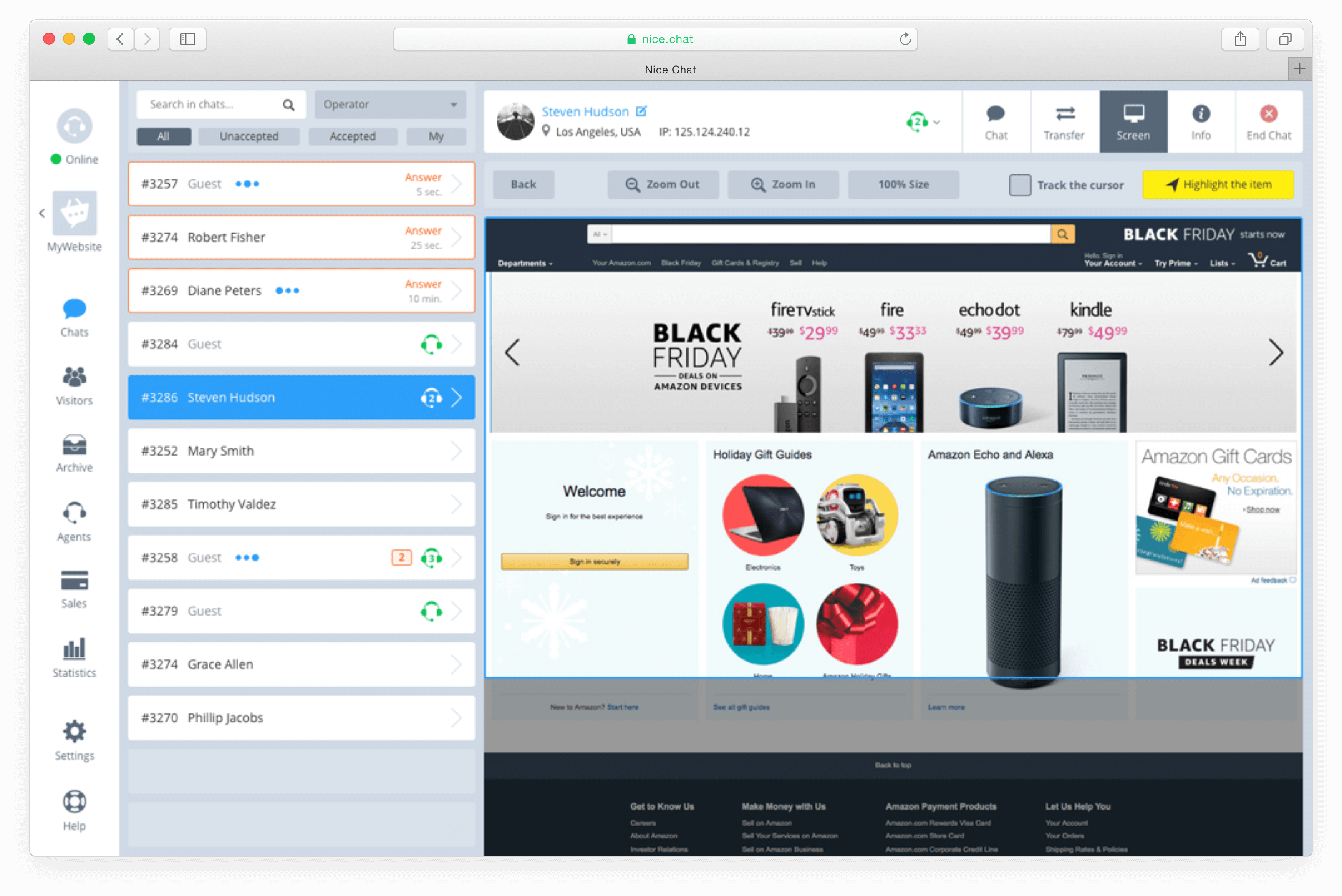 Nice Chat — онлайн-чат для интернет-магазинов